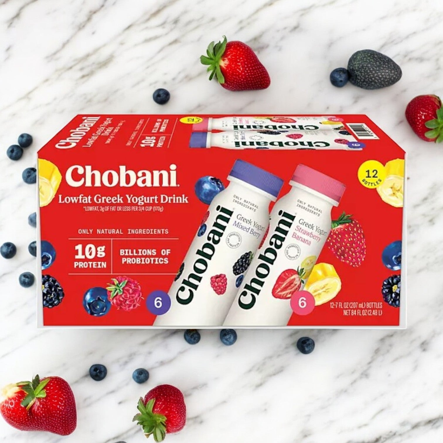 Chobani Drink Lowfat Greek Yogurt Variety 12 Ct 1 Pack | Shop Now