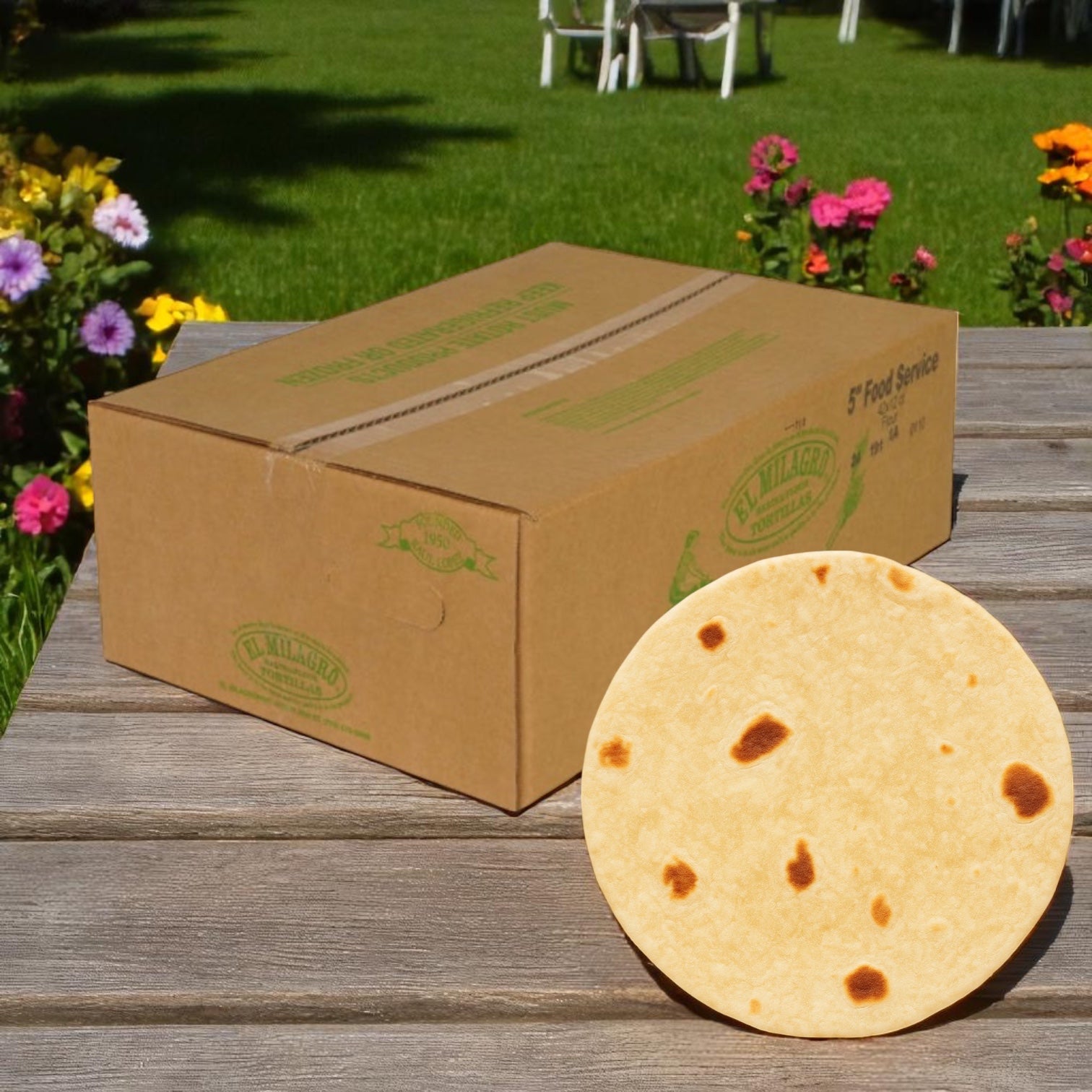 Tortilla Flour White 5 Inch 42 Bags - 12 Tortillas A Bag