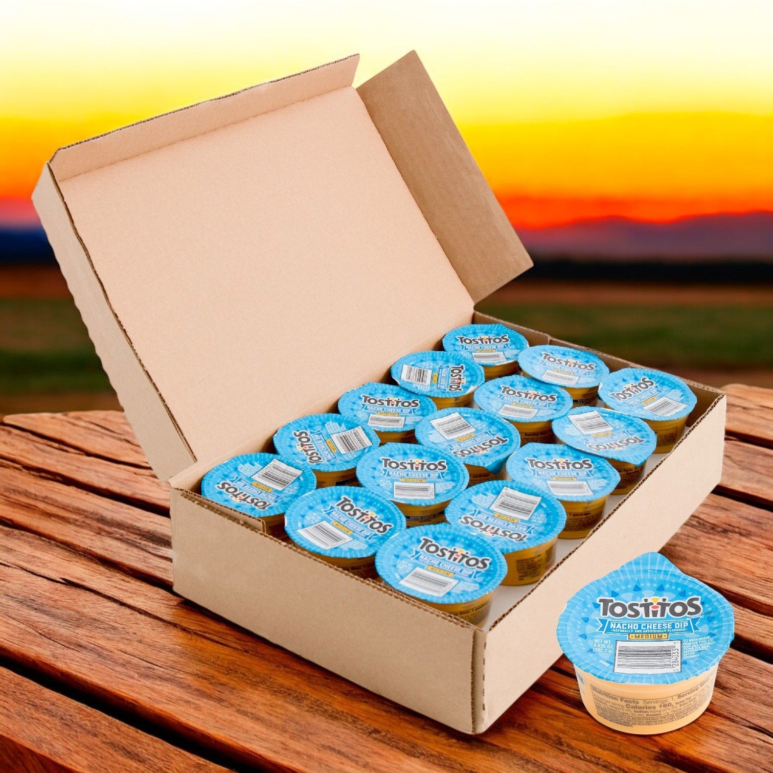 Tostitos Nacho Cheese Dip Cups – 30 Pack (3.625 oz Each)