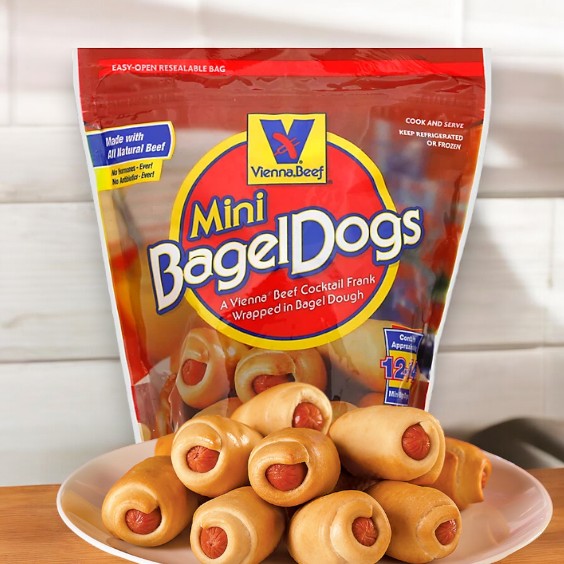 Vienna Beef Natural Mini Bagel Dogs, 12 oz. - 1 Count
