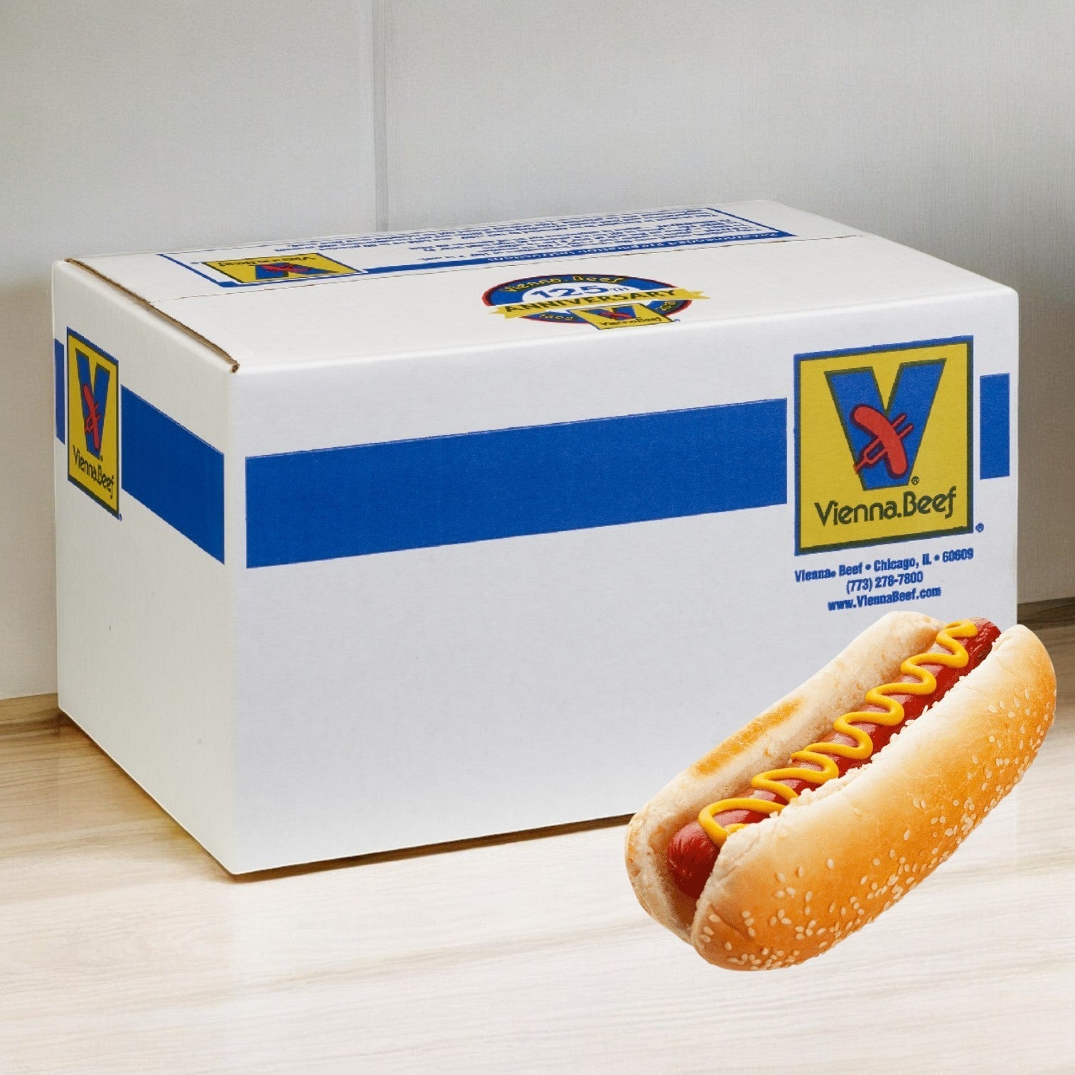 Vienna Beef Natural Casing – 6" (8 hot dogs per lb.) 80 total