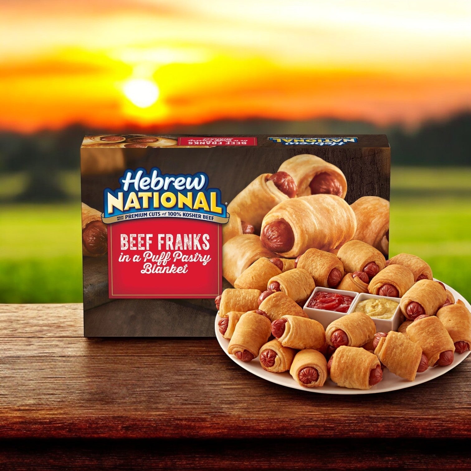 Hebrew National Beef Franks in a Puff Pastry Blanket – 18.4 oz, 32 Cou