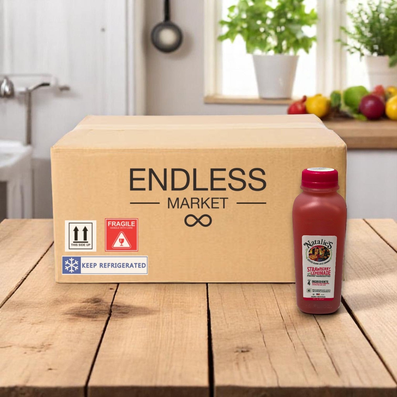 Natalie’s Orchid Island Strawberry Lemonade – 6 Pack (12 fl oz Bottles