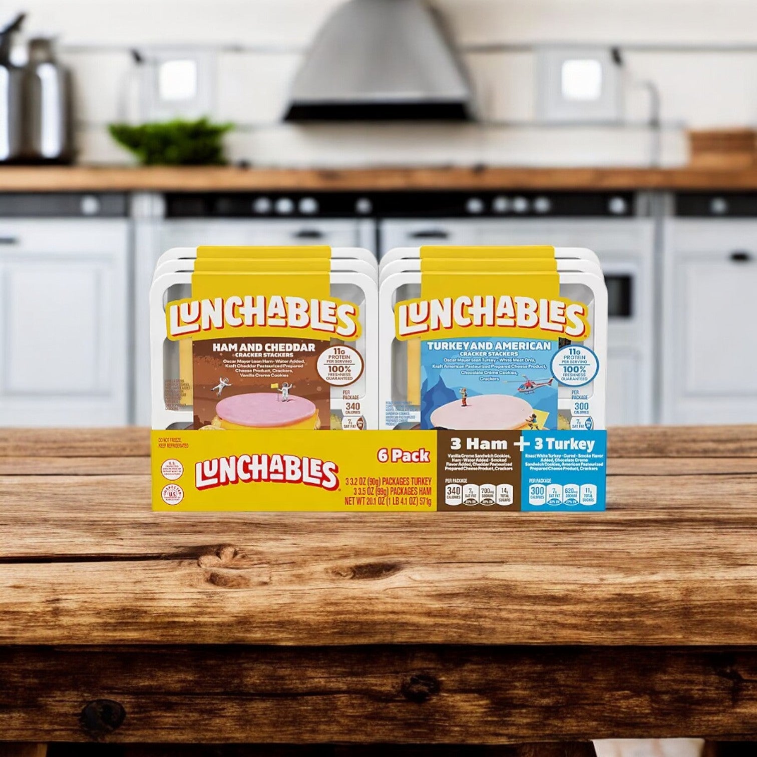 Lunchables Cracker Stackers Snack Kit Variety Pack, 6 pk.