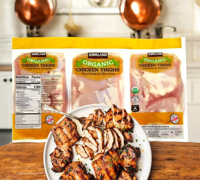 Kirkland Signature Organic Boneless Skinless Chicken Thighs-1 Count