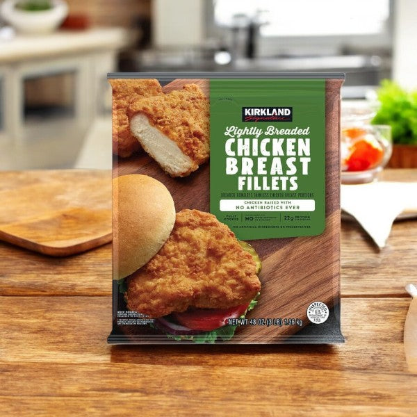 Kirkland Signature Lightly Breaded Chicken Breast Fillet, 3 Ibs
