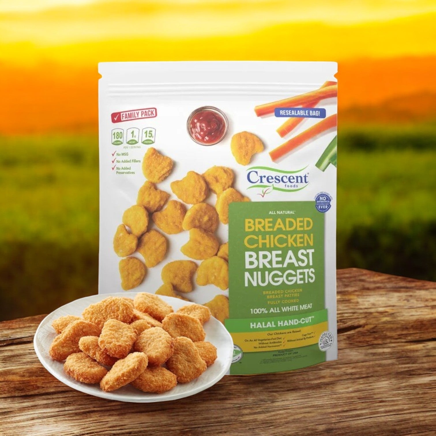 Crescent Halal Chicken Breast Nuggets 3 lb | Shop Now