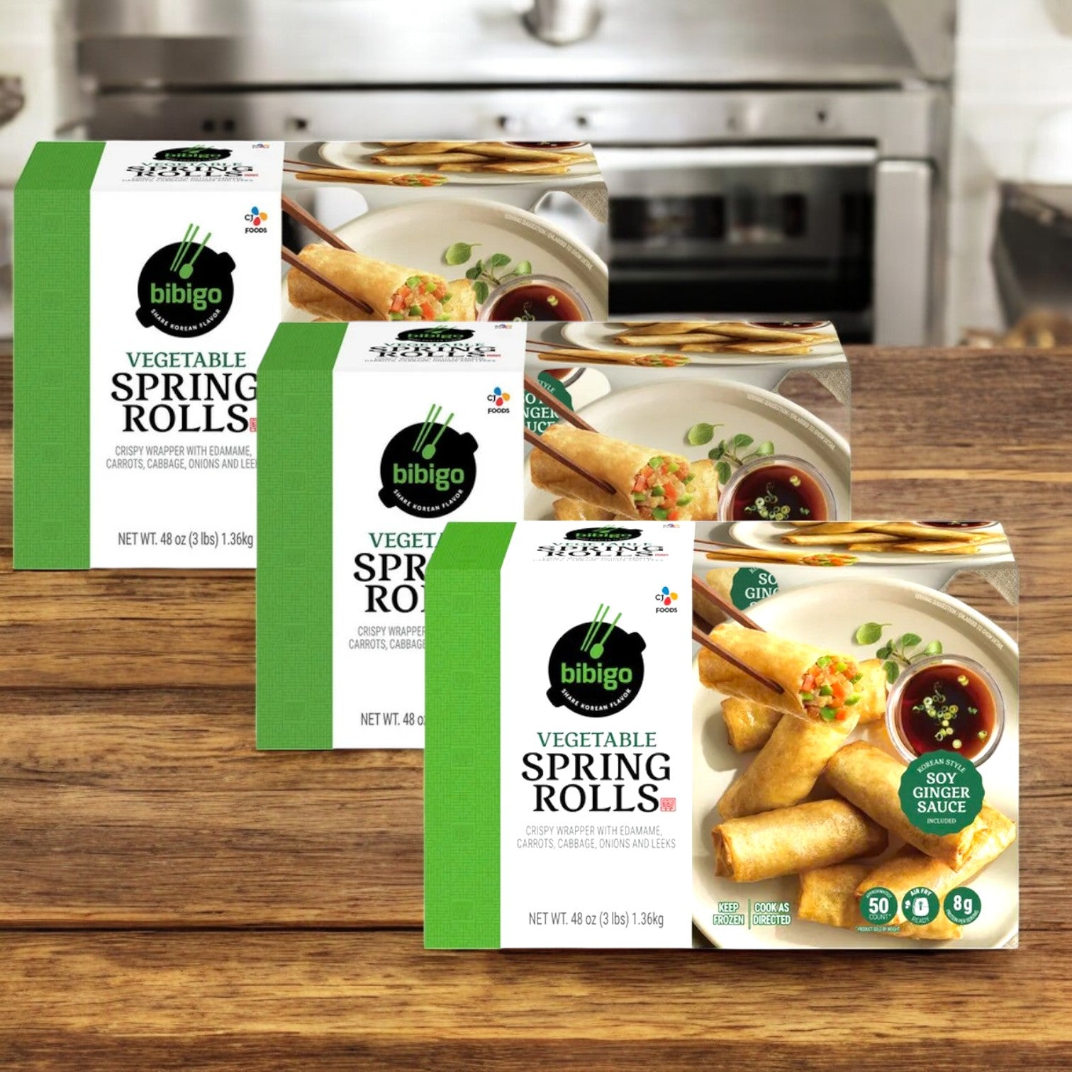 Bibigo Vegetable Spring Rolls, 3 Pack