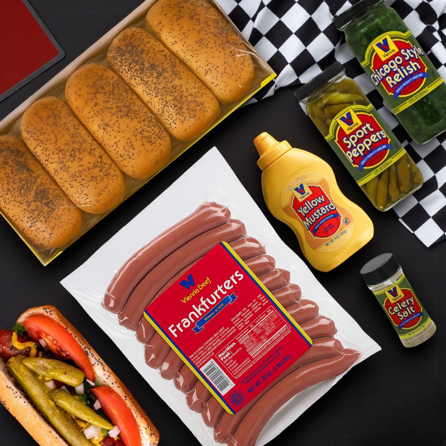 Vienna Beef Chicago‑Style Hot Dog Kit 10 Pcs | Endless Market